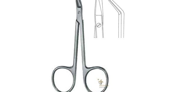 Wilmer Converse Scissors, Angled 10cm