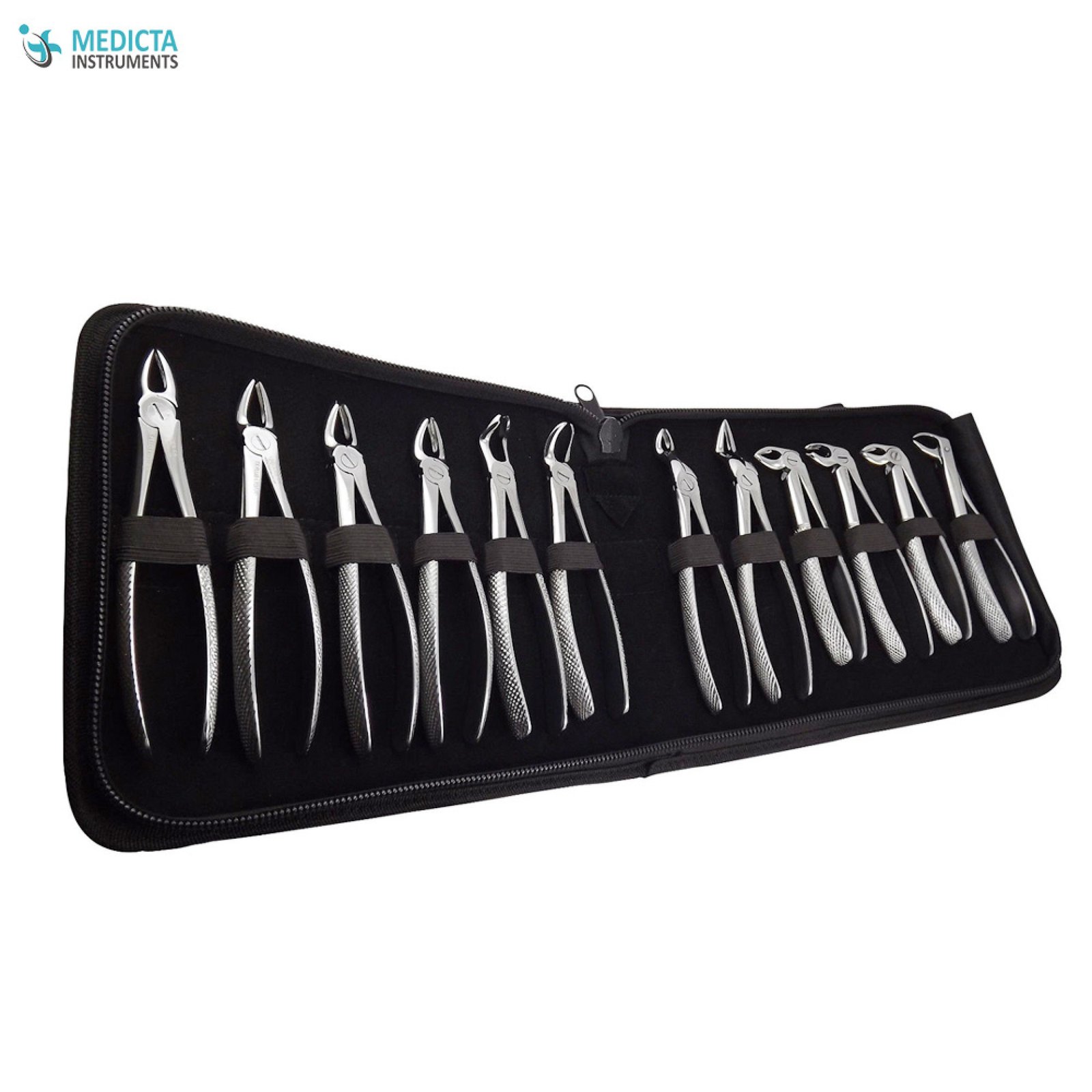 Extracting Forceps Set of 12 Pcs - Dental Extraction Forceps Kit ...