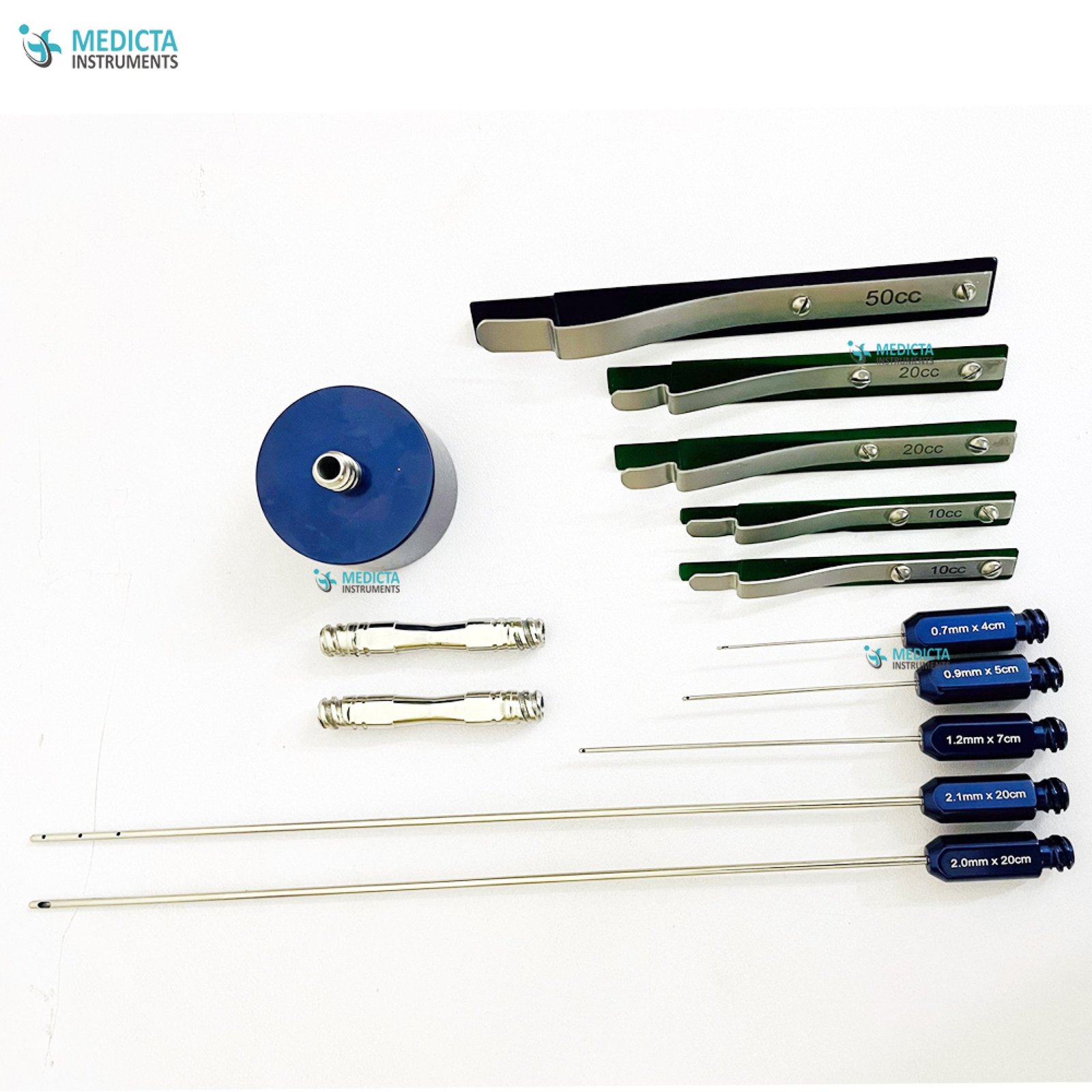 Facial Cannula Set - Luer lock Cannula set for face - Medicta Instruments