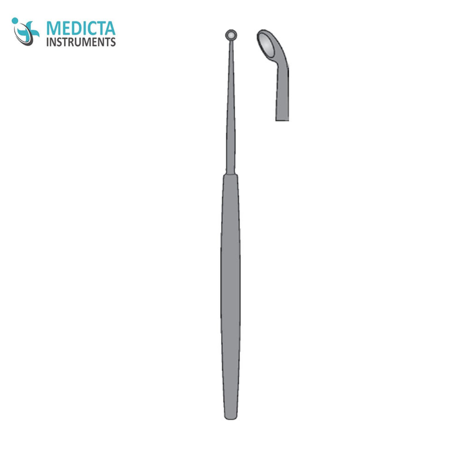 Oblong Antrum Curettes 19 cm/7½” small - Medicta Instruments