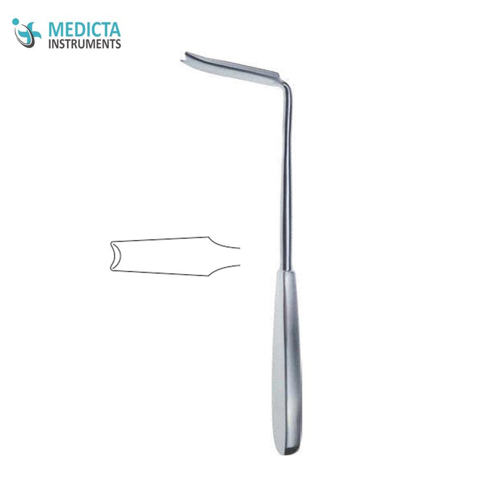 OBWEGESER Mandibular Retractors 20 cm/8” 60 x 9/12 mm - Medicta Instruments