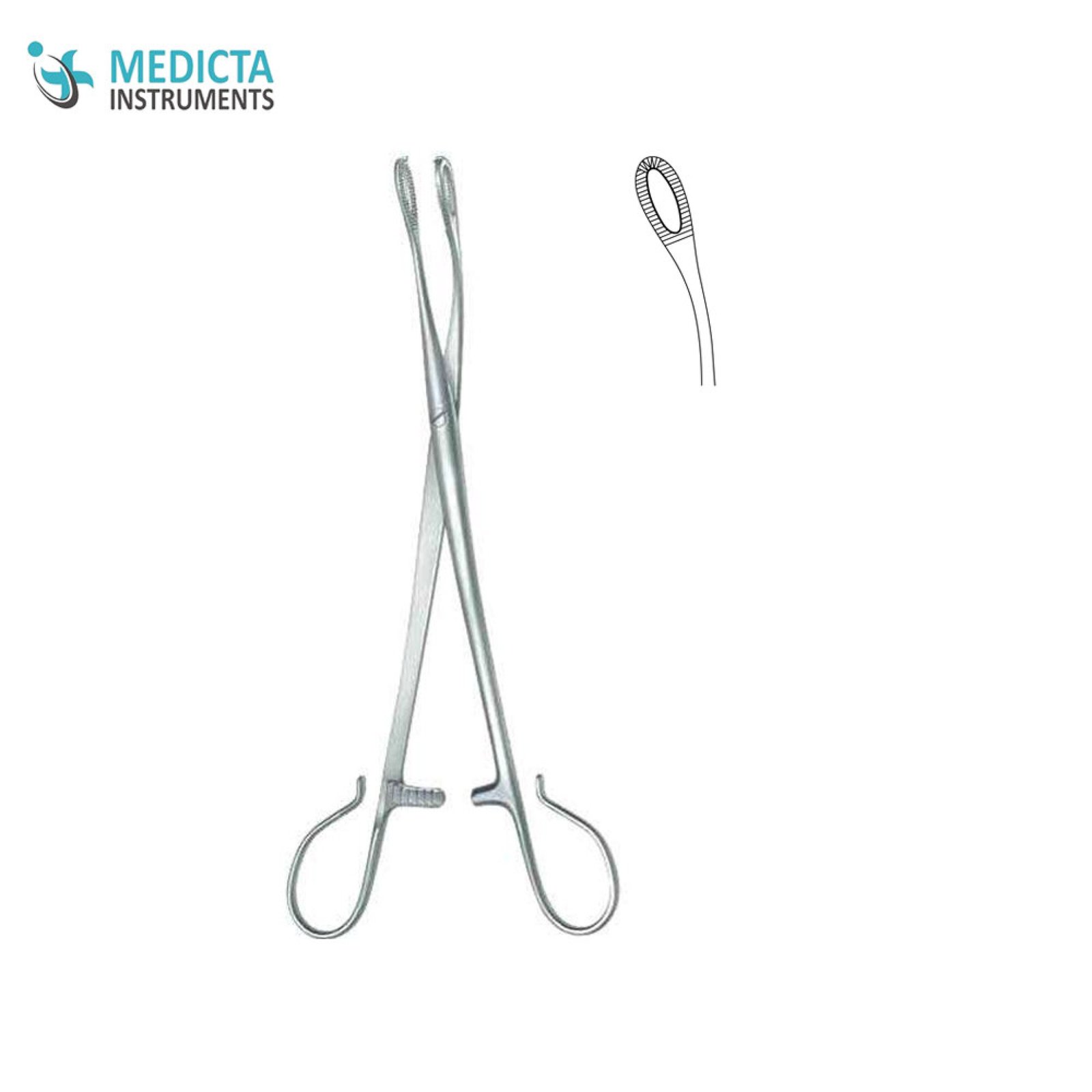 BLOHMKE Tonsil Forceps 20 cm/8” - Medicta Instruments